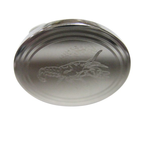 Kiola Designs | Jewelry | Silver Toned Oval Etched Crayfish Crawfish ...